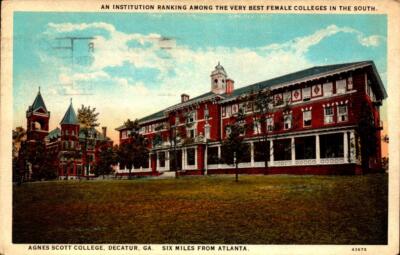 VINTAGE POSTCARD- AGNES SCOTT COLLEGE FOR YOUNG WOMEN, DECATUR, GA BK49 ...