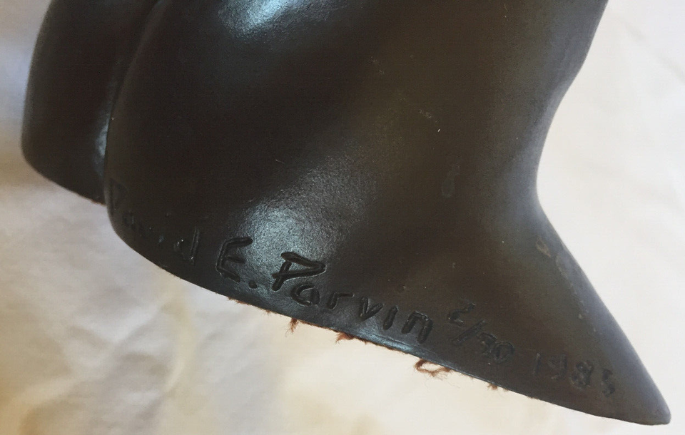David E. Parvin Nude Bathing Woman # 2/30 Bronze Sculpture Signed 1985 ...