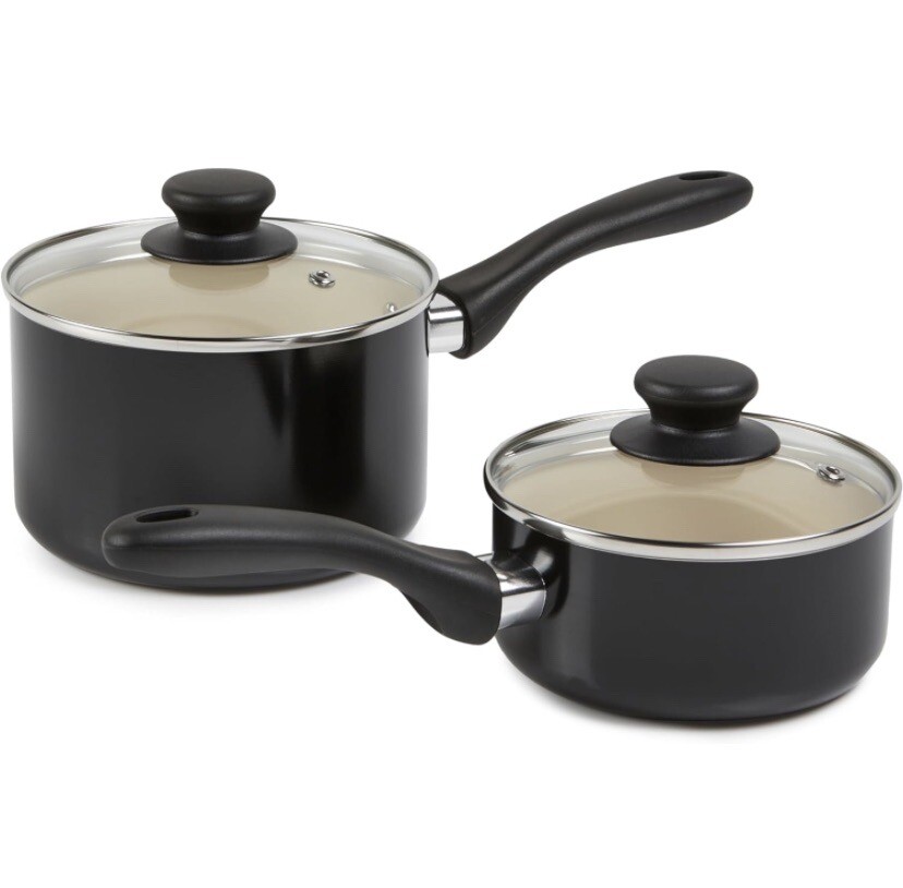 Amazon Basics 11-Piece Pots and Pans Ceramic Cookware Nonstick Set ...