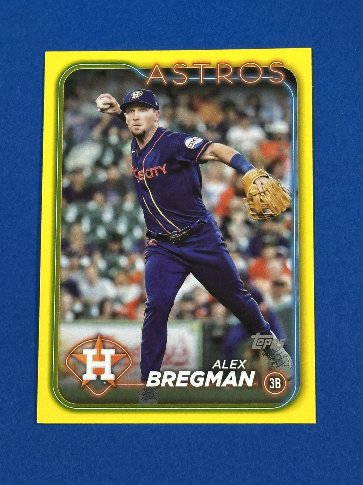 2024 Topps Series 1 Alex Bregman Yellow #84 Houston Astros | eBay