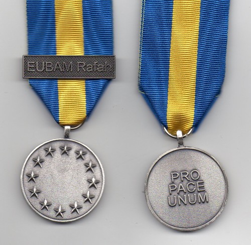 NEW *** EU-ESDP MEDAL WITH CLASP: EUBAM RAFAH | eBay