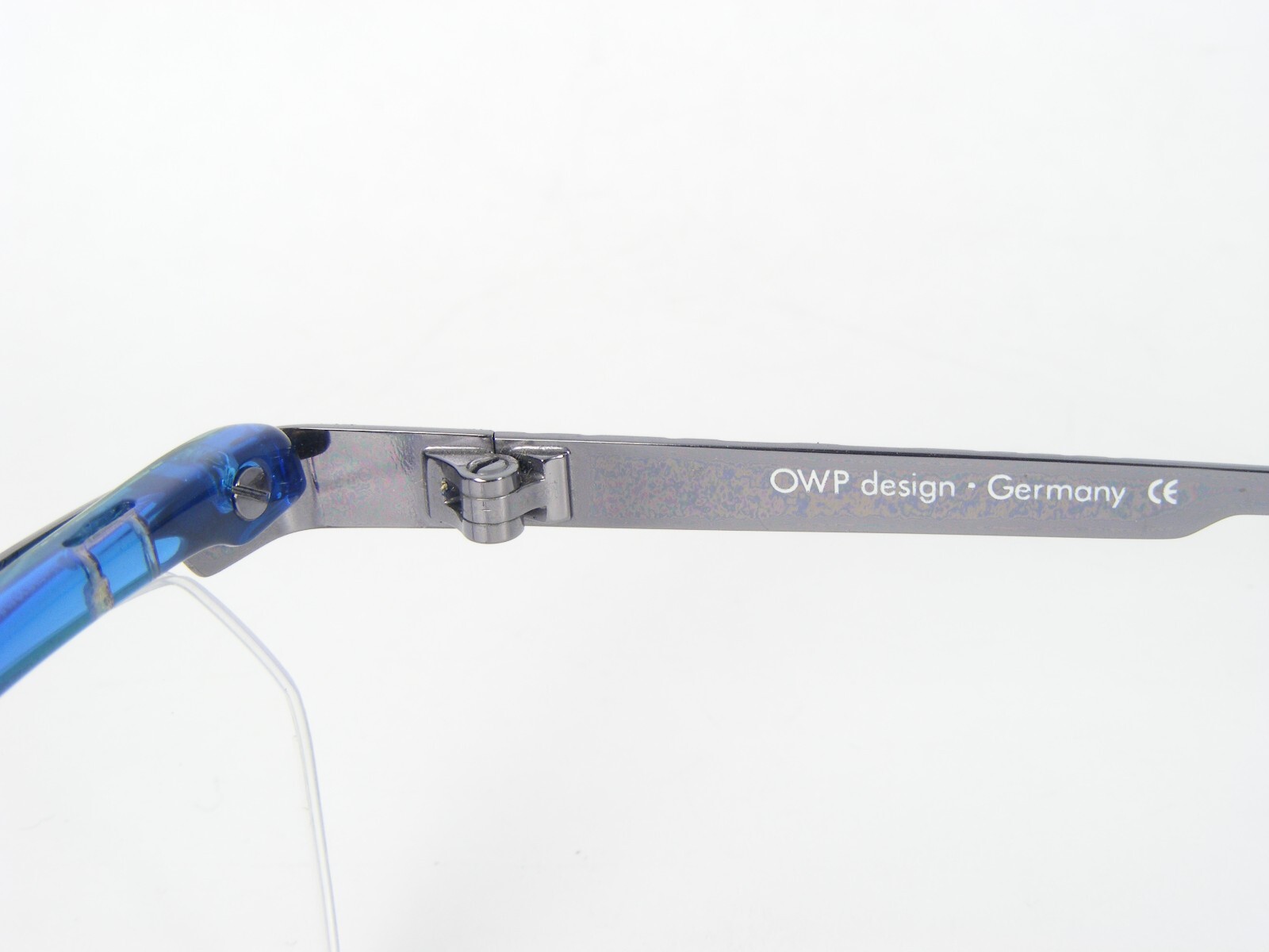 OWP design 1644 500 SILVER-GREY /VIOLET /BLUE TEAL UNIQUE EYEGLASSES 53 ...