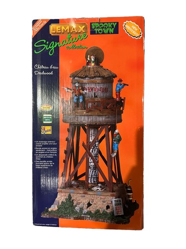 Lemax Spooky Town Deadwood Water Tower - Animation Works—No Sound Or ...
