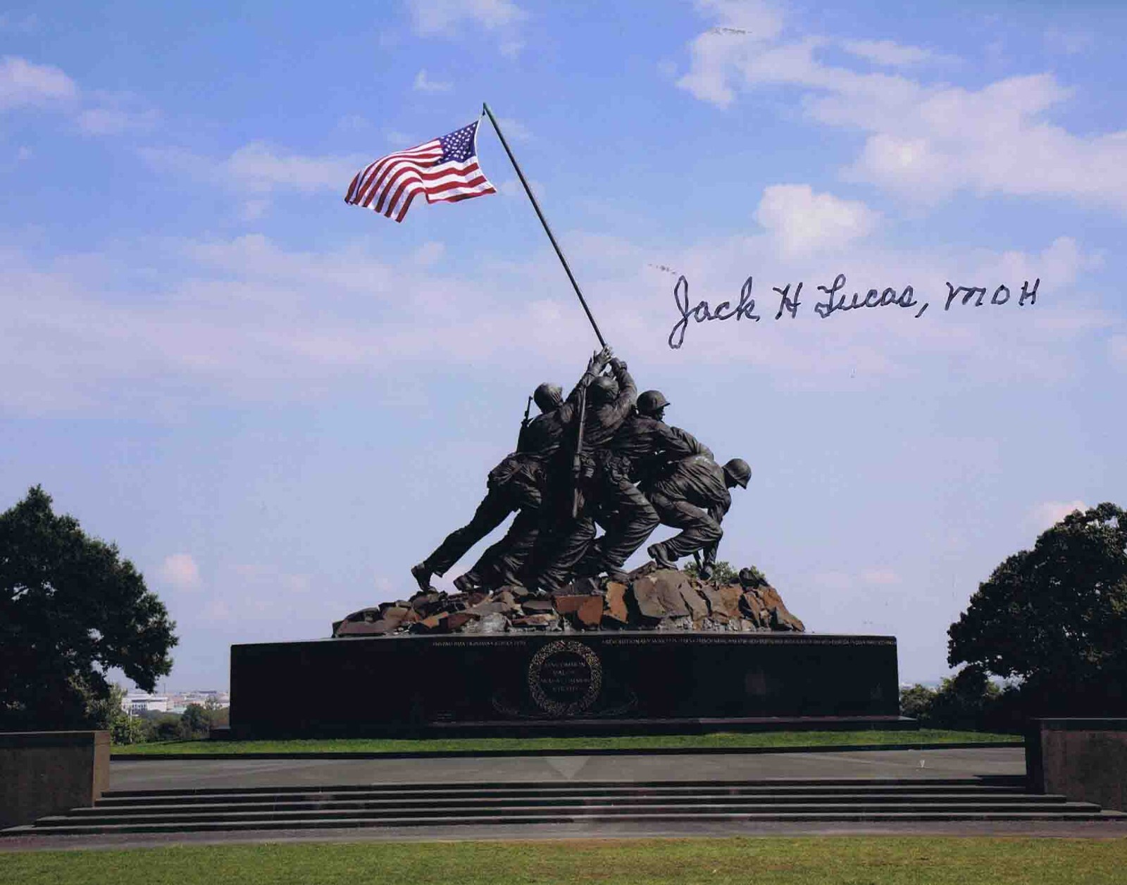 Jack LUCAS Medal of Honor, Iwo Jima 11x14 color signed photo | eBay