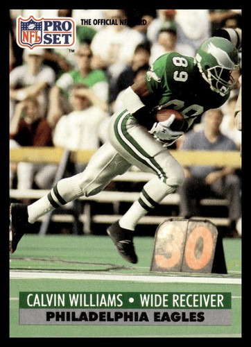 1991 Pro Set #621 Calvin Williams Philadelphia Eagles Football Card EX ...