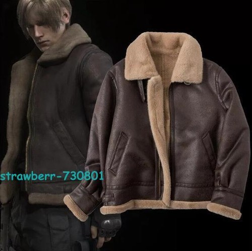 Resident Evil 4 Remake Leon S Kennedy Cosplay Jacket T-shirt Men's ...