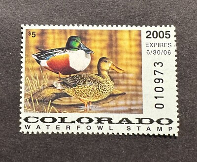 WTDstamps - 2005 COLORADO - State Duck Stamp - Mint OG NH | eBay