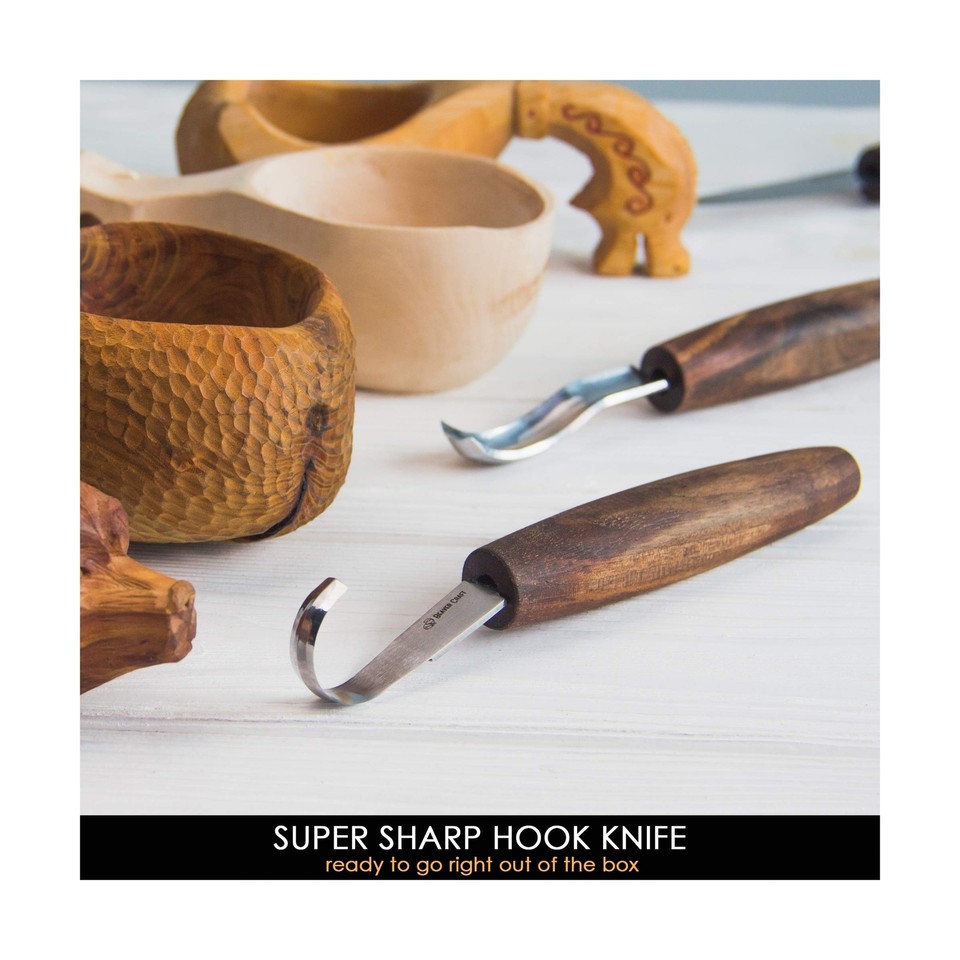 BeaverCraft S14x Wood Spoon Carving Tools Kit SC05 Wood Carving Kit ...