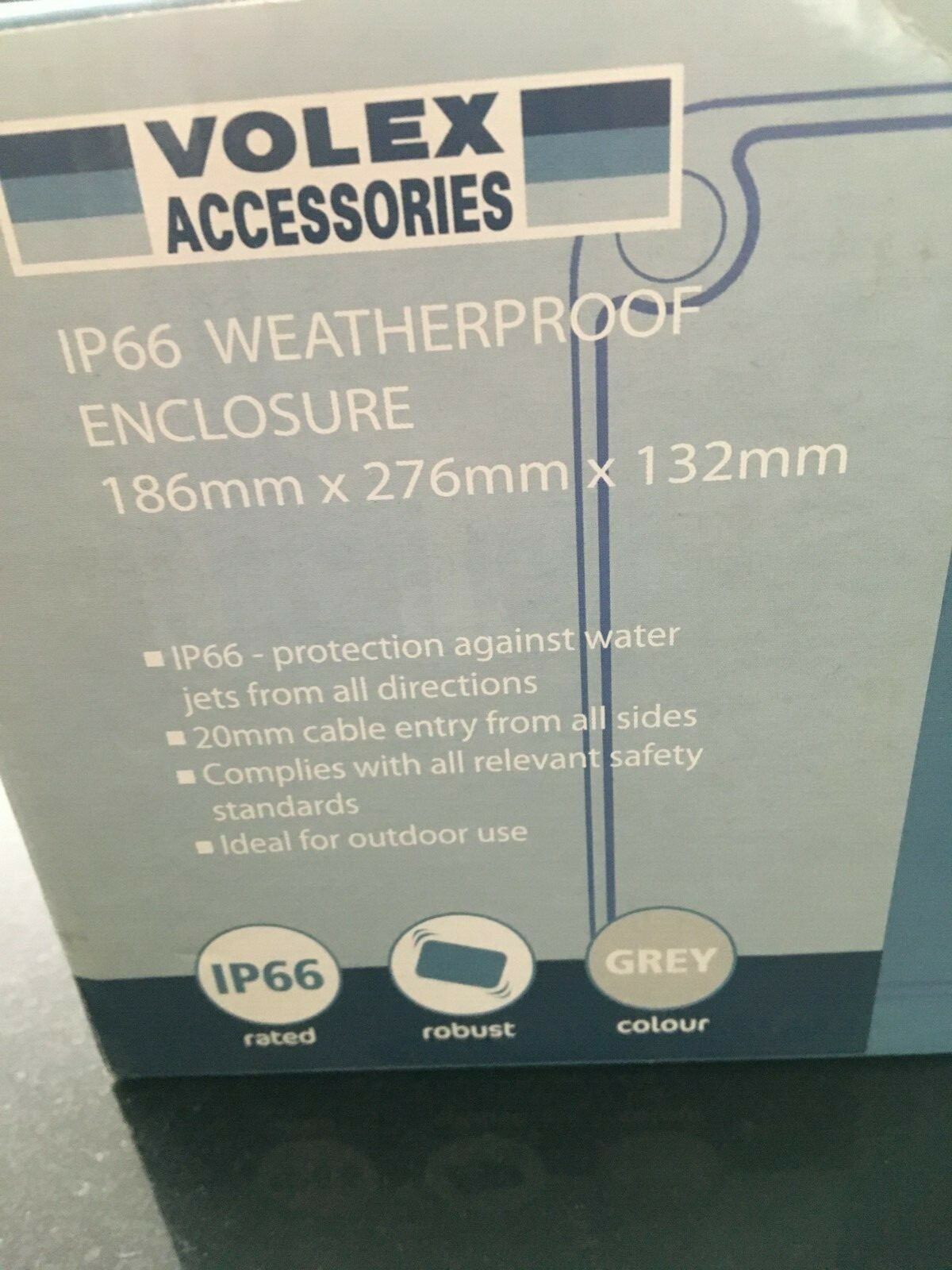 Volex IP66 Weatherproof Enclosure Grey | eBay UK