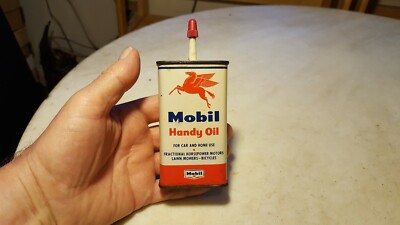 Old Mobil Handy Oil Can 4 Ounce Pegasus Advertising Great For Display ...