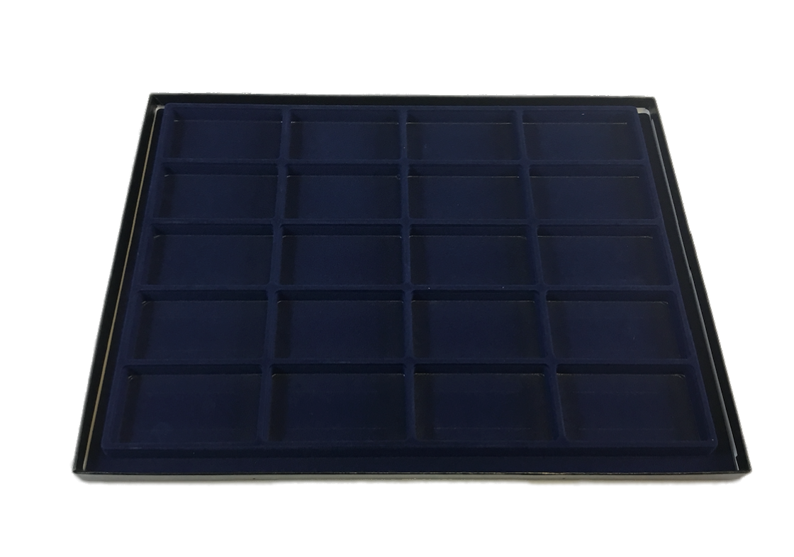 Riker Display Case 12 x 16 x 3/4" with Flocked Trays for Jewelry, Coins ...