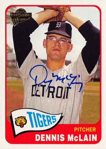 Denny McLain autographed baseball card 2005 Topps All Time Fan ...