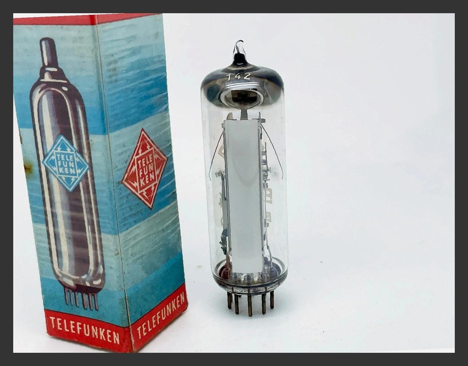 NOS Telefunken EM84 6FG6 Tested Indicator Bar Magic Eye Radio Vacuum ...