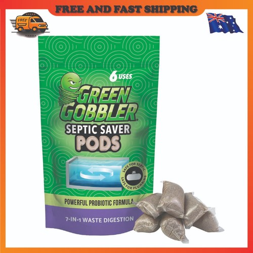 Green Gobber Septic Saver Tank Treatment 6 Pods | eBay Australia
