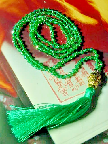 Green Tara mala rosary chakra Buddha goddess charm good luck healing ...