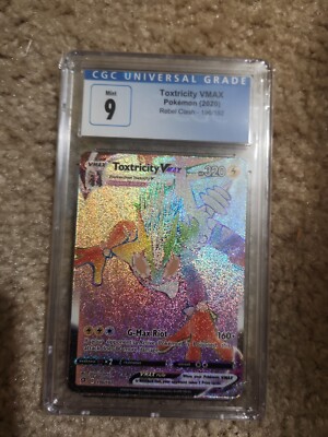 Pokémon TCG Toxtricity VMAX Rebel Clash 196/192 Holo Secret Rare CGC 9 ...