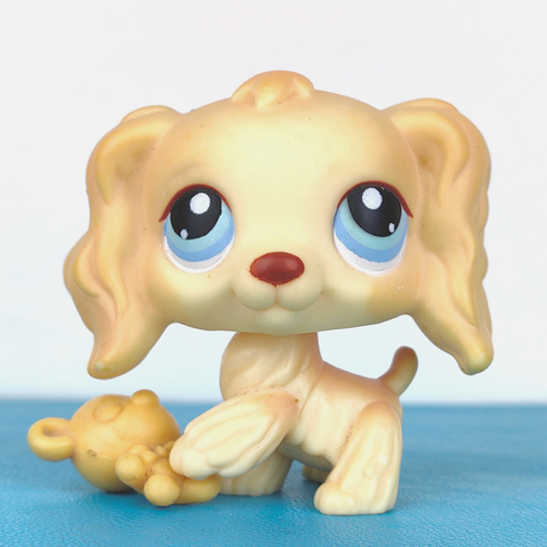 Authentic Littlest Pet Shop #91 Spaniel Cocker Dog / Original Hasbro ...