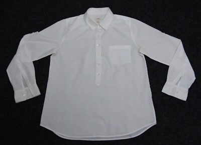 Classic J. Crew Crisp White Cotton Tunic Shirt UK 12 RRP £89.00 | eBay UK