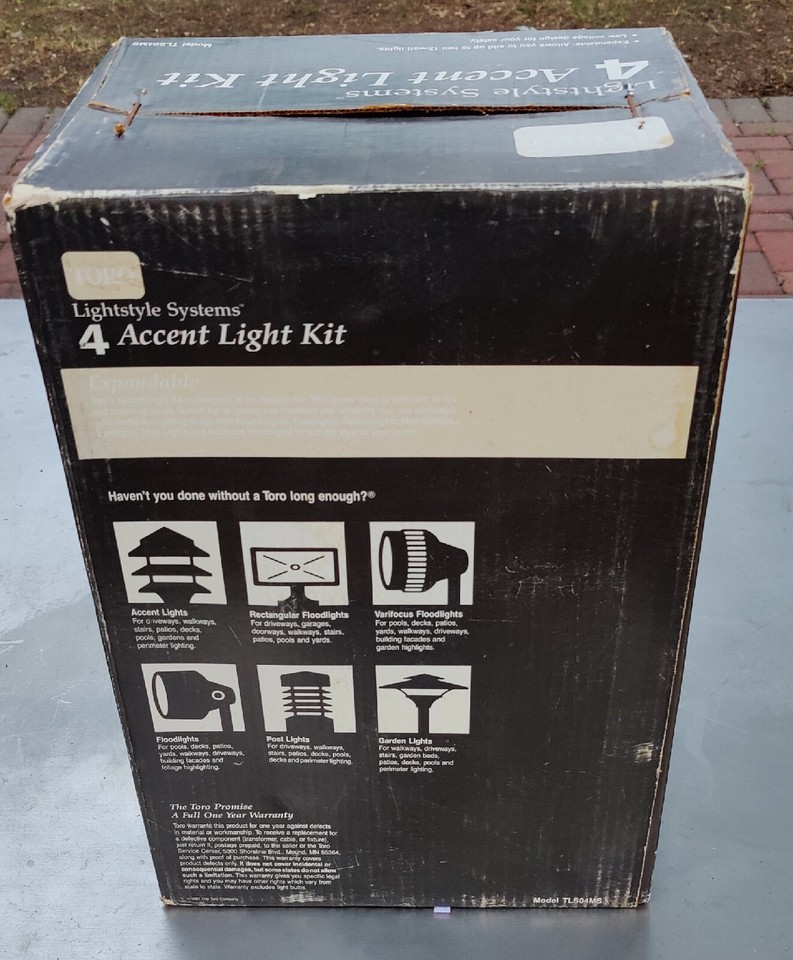 Toro Lightstyle Low Voltage Landscape Lighting 4 Light Kit Set Model ...