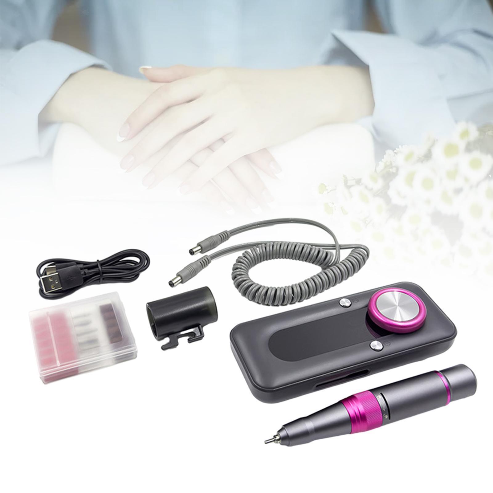 Electric Nail Drill Machine Manicure Pedicure Kit for Grinding Removing ...