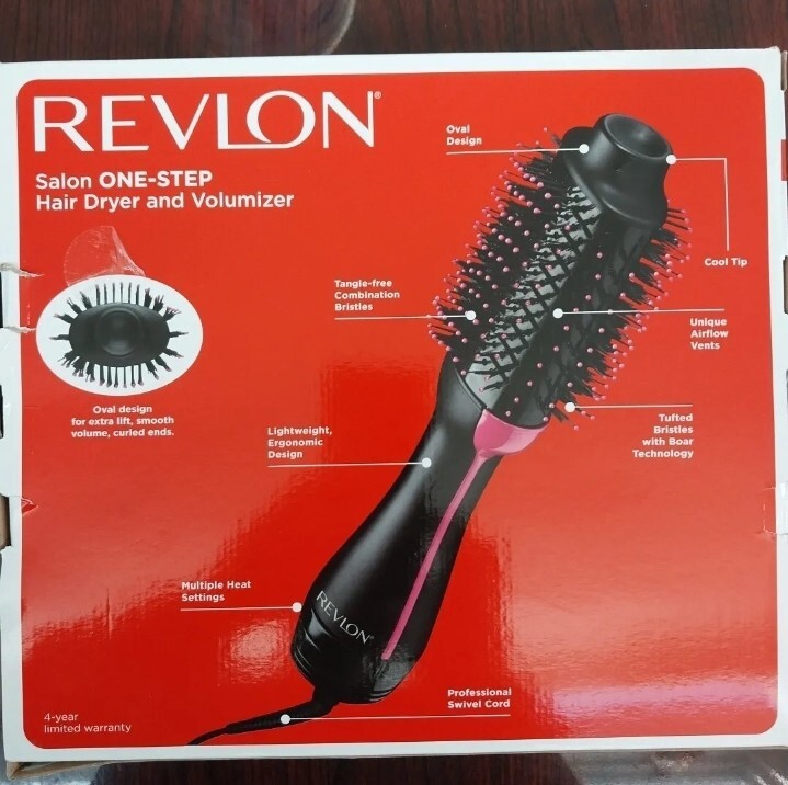 Revlon RVDR5222MNT 1100W Hair Dryer and Volumizer Hot Air Brush - Mint ...