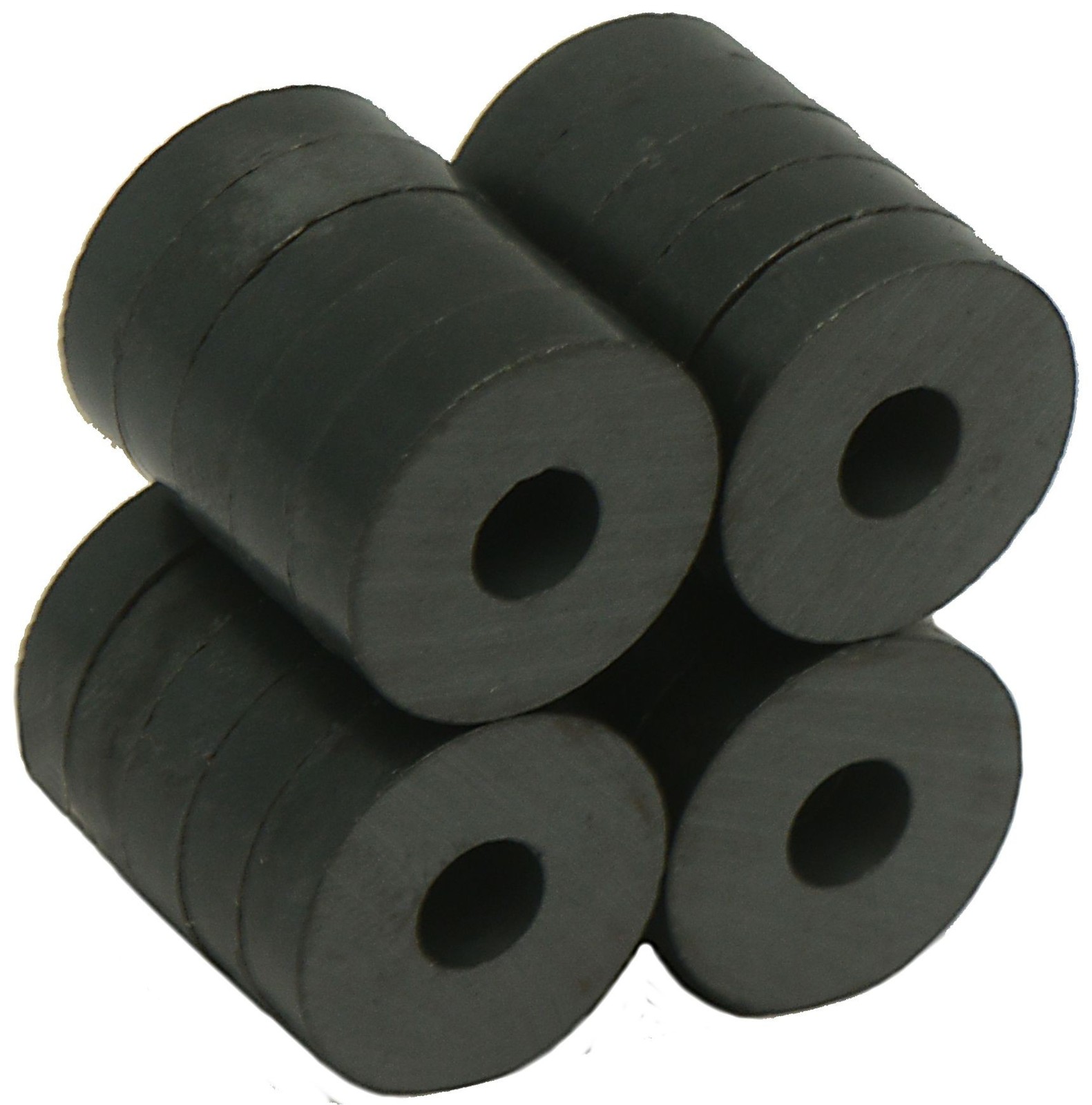 3/4"OD X 1/4"ID X 3/16" thick Ceramic Ring- Ceramic/Ferrite Magnet ...