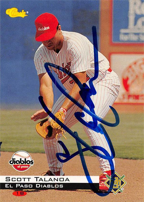 Scott Talanoa autographed Baseball Card El Paso Diablos 1994 Classic ...