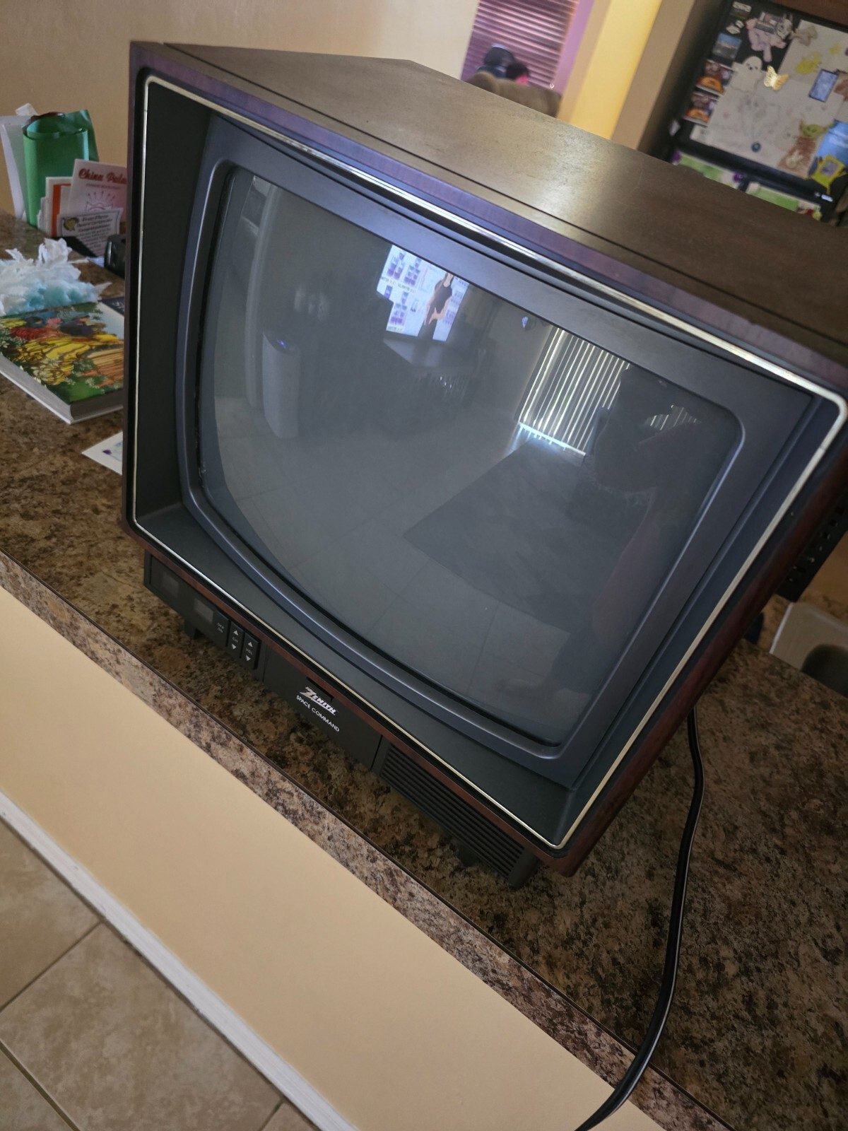 Vintage Zenith Space Command 13" Color CRT Tube TV Retro Gaming! TESTED ...