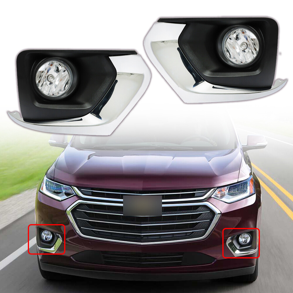 LABLT Fog Lights For 2018-2021 Chevy Traverse Lamps w/Cover&Harness ...