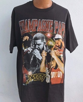 Champagne Papi Drake Graphic Tee Men’s XL Black | eBay