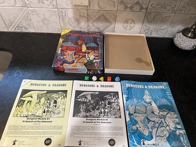 Dungeons & Dragons Basic Set incomplete Module TSR Games 2nd Edition ...