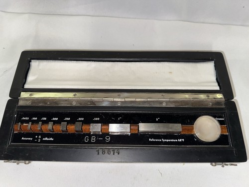 Fowler GB-9 Gage Block Set, Steel Complete Vintage!! | eBay