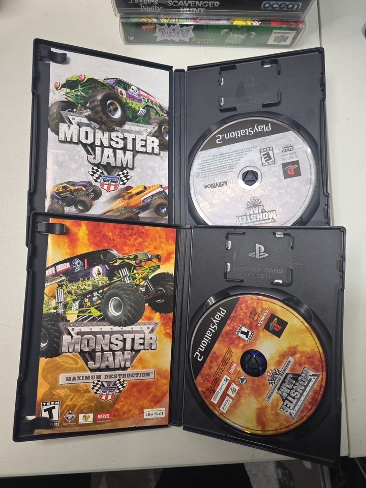 Monster Jam PlayStation 2 Game Bundle - Both Games CIB Maximum ...