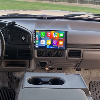 For 1992-1996 Ford Bronco Carplay Android Auto Single 1Din Car Stereo ...