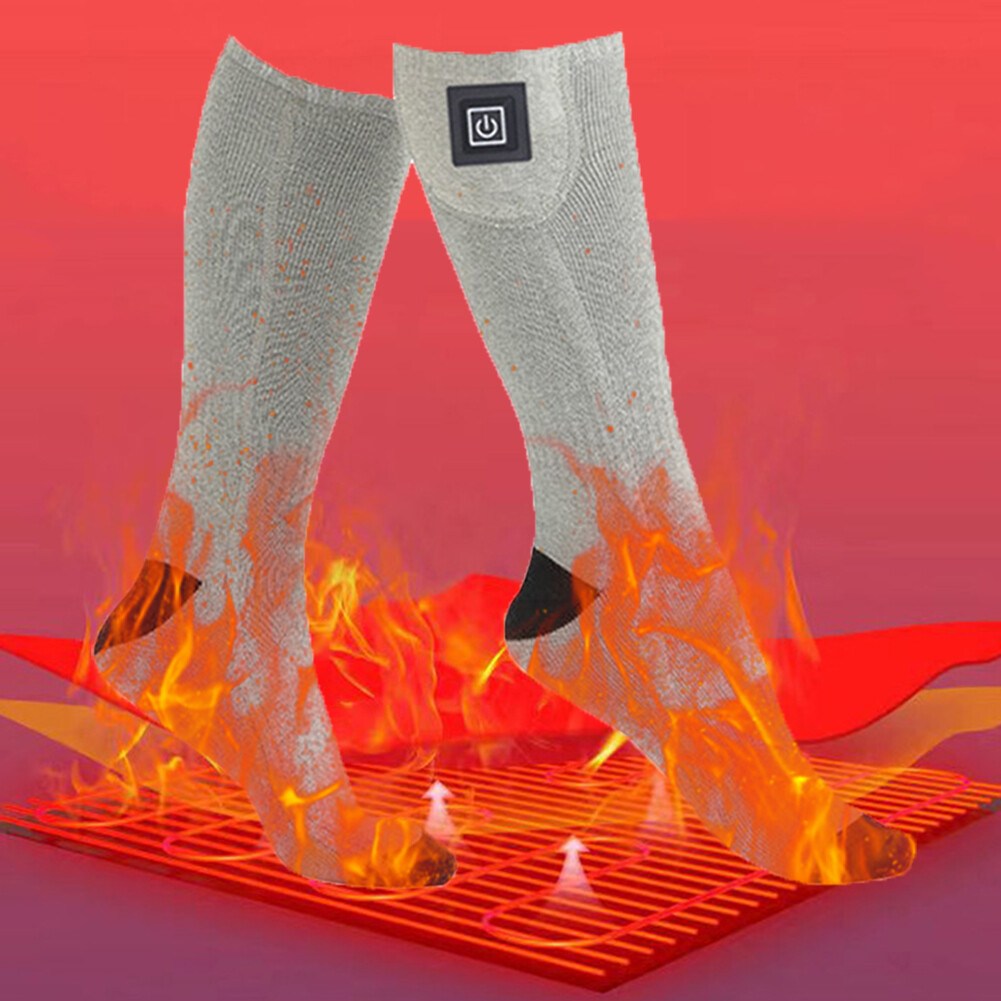 Electric Heated Socks Washable Heating Sock for Men Women (Adjustable ...
