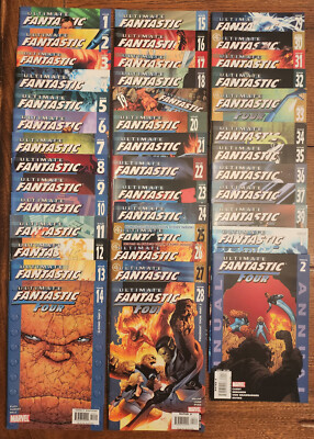 Ultimate Fantastic Four Lot of 40 Marvel 2004 #1 -37, 39 + Annuals 1 ...