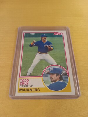 1983 Topps #132 TODD CRUZ Seattle Mariners Baseball Card, Shortstop ...