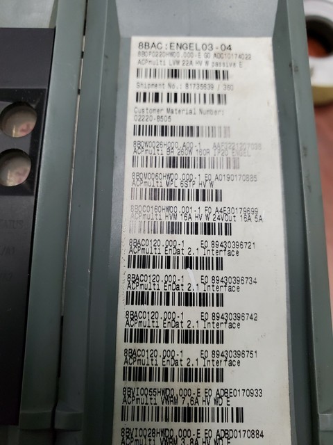 B&R SERVO AMPLIFIER 8B0P0220HW00.000-E REV G0 Acopos for sale online | eBay