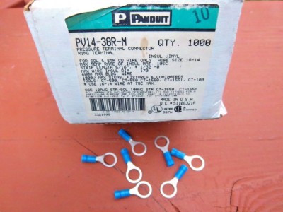 PKG/50 PANDUIT PV14-38R-M RING TERMINAL 18-14 AWG 3/8" | eBay