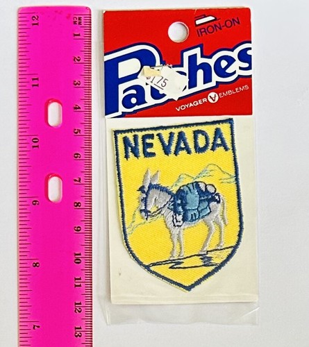 Vintage Nevada Iron On Patch Embroidered | eBay
