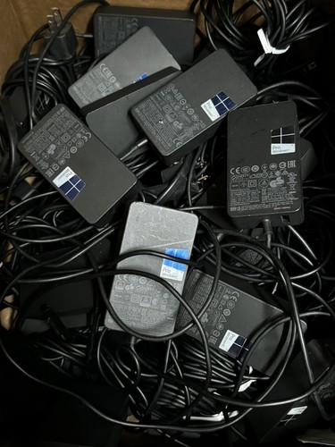 Lot of 10 Authentic Microsoft Surface Pro 3, 4 Chargers Model 1625 12V ...