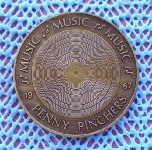 1967 PENNY PINCHERS / Music Music Music antique bronze Mardi Gras ...