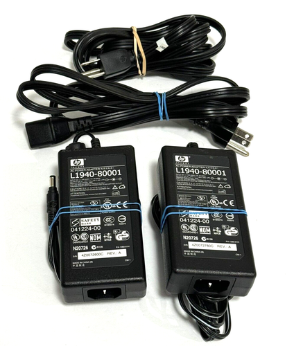 Lot of 2 HP Scanjet 4500C 4570C 4750C Scanner Adapter Power Supply ...