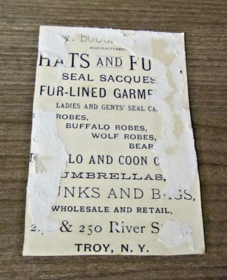 Troy NY Furrier Victorian Trade Card Native American Indians Wolf ...