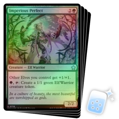 FOIL IMPERIOUS PERFECT (STARTER COLLECTION) X4 Foundations FDN Magic ...