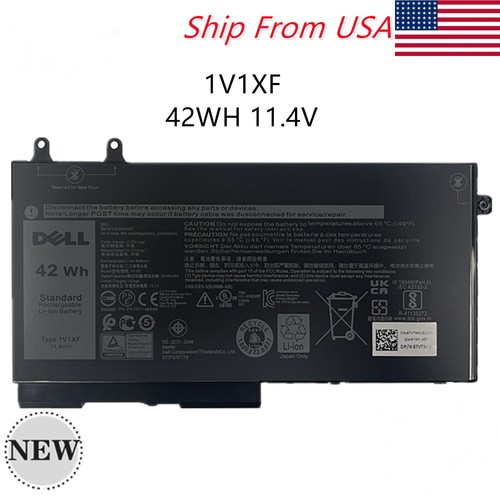 Genuine 42WH 1V1XF Battery For Dell Precision 3540 3550 Latitude 5400 ...