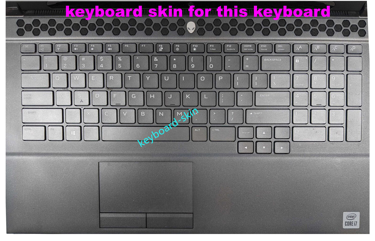 Keyboard Skin Cover for Dell Alienware m17 R2 R3 R4,Area-51m R2,P41E ...