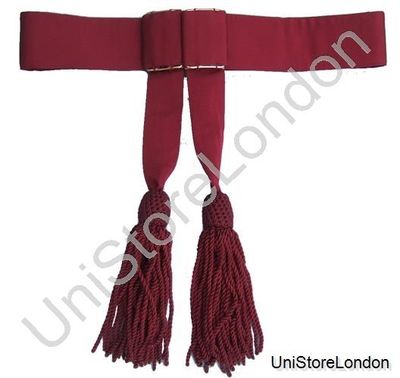 Army Sash, Waist Belt, Maroon Waist Sash R168 | eBay