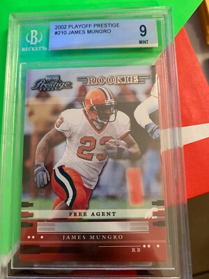 2002 PLAYOFF PRESTIGE JAMES MUNGRO BECKETT MINT 9 ~ #210 | eBay