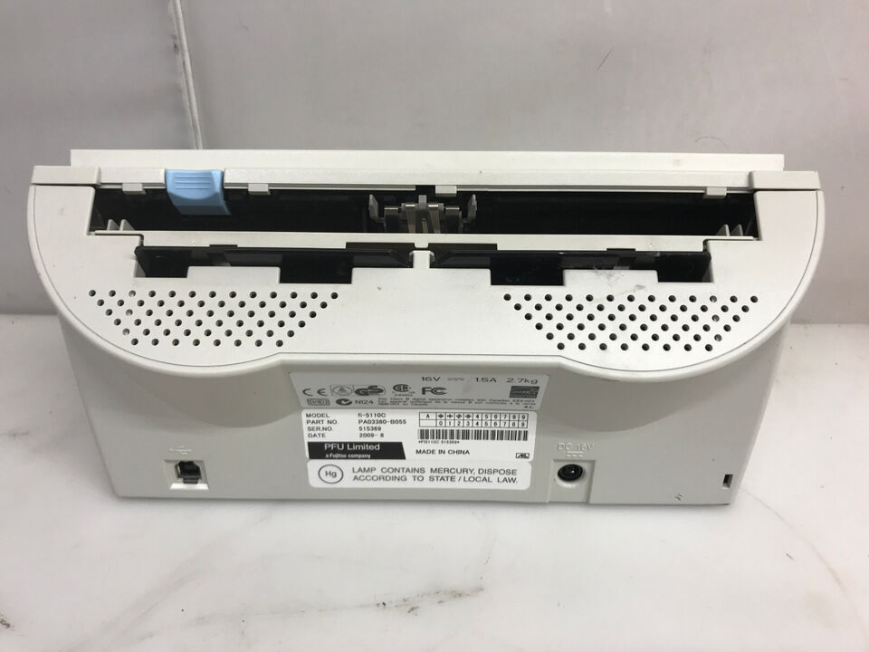 Fujitsu fi-5110c Color Duplex Document USB Scanner No Trays, No Power ...